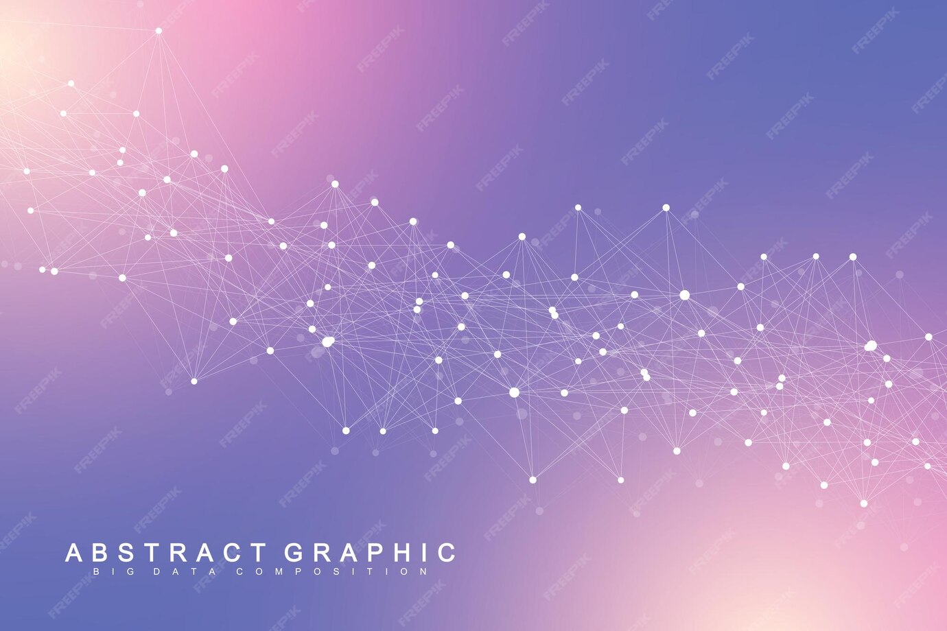Premium Vector | Big data visualization geometric abstract background ...