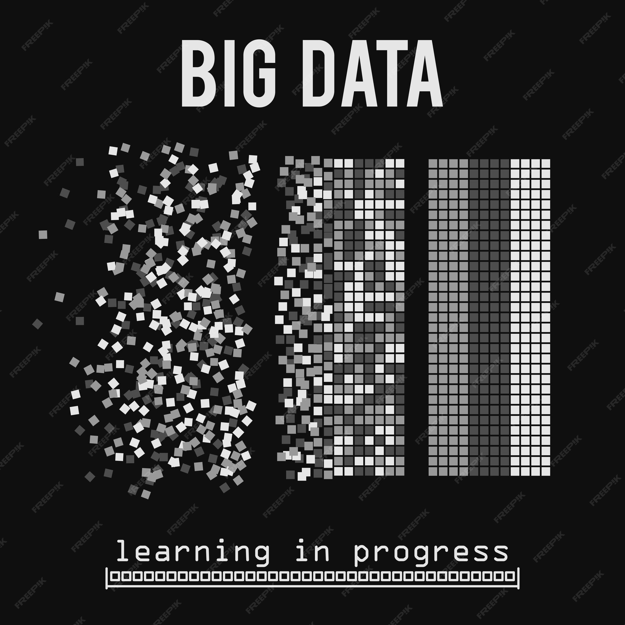 Premium Vector Big Data Visualization Machine Learning Algorithms Analysis Of Information
