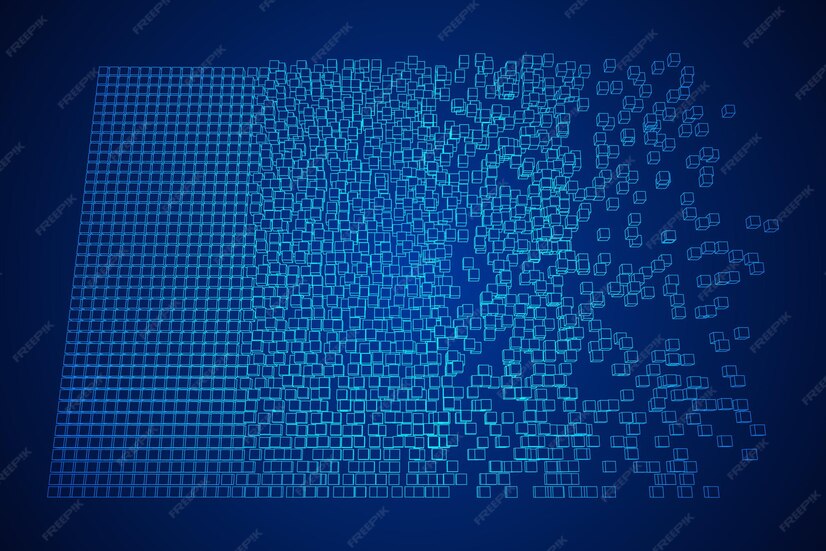 Premium Vector | Big data visualization machine learning algorithms ...