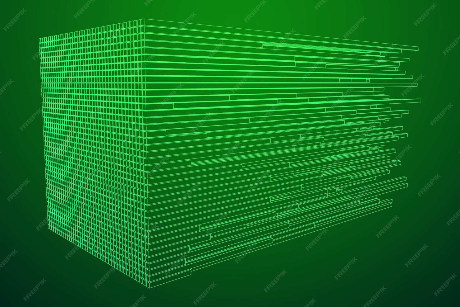 Premium Vector | Big data visualization machine learning algorithms analysis of information ...