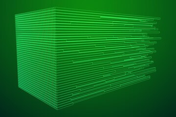 Premium Vector | Big data visualization machine learning algorithms ...