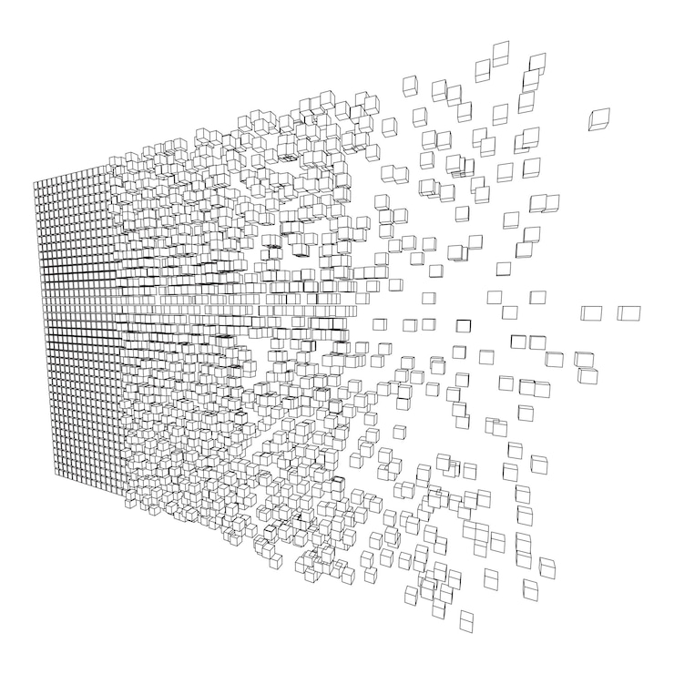 Premium Vector | Big data visualization Machine learning algorithms ...