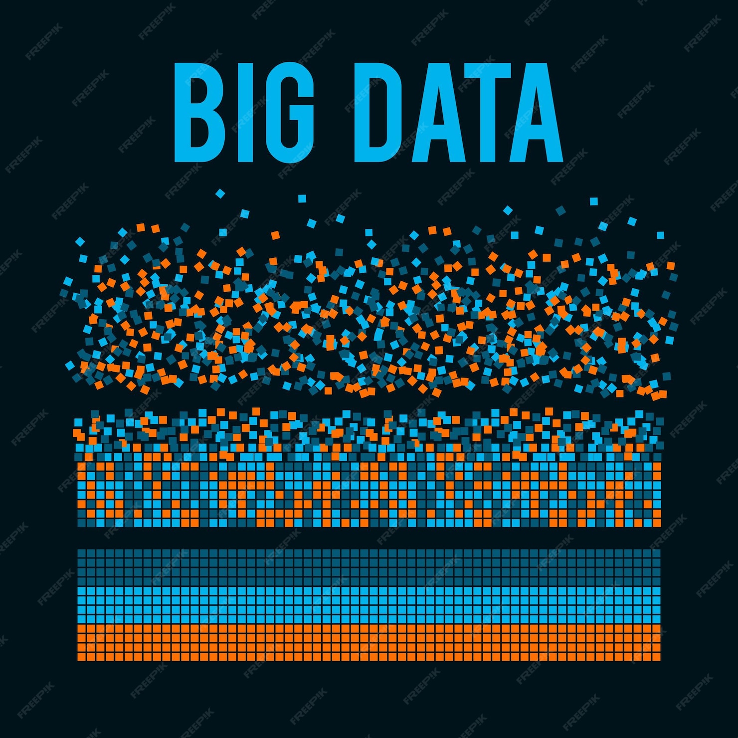 Premium Vector | Big data visualization machine learning algorithms ...