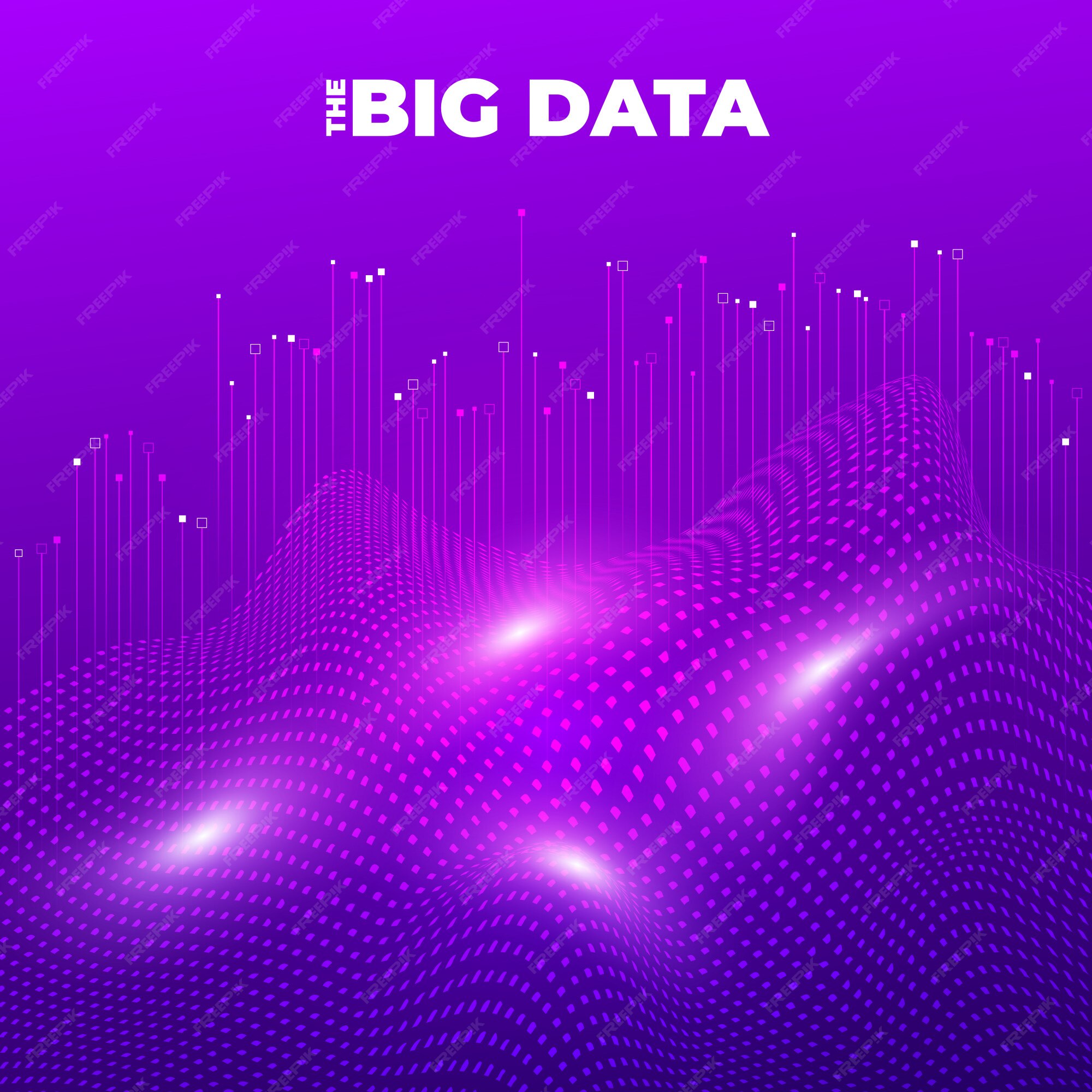 Premium Vector Big Data Visualization Visual Data Complexity