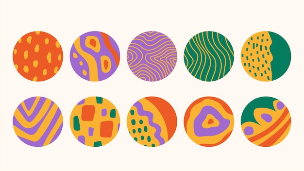 Premium Vector | Big set of various round highlight covers Premium Vector | Big set of various round highlight covers