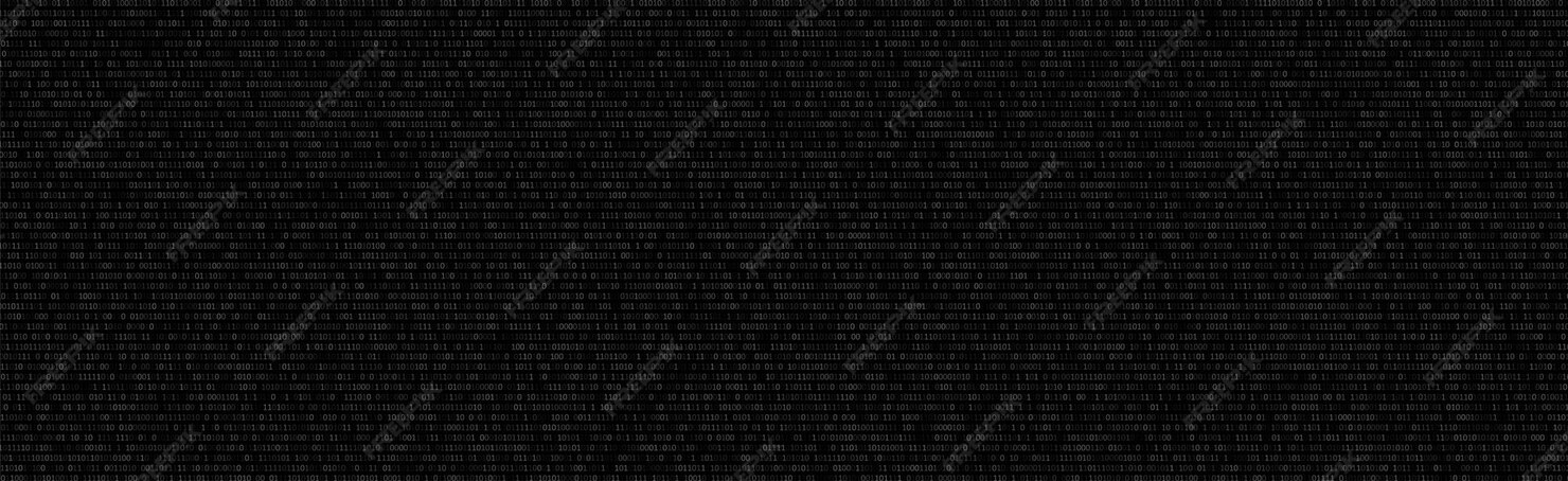 Premium Vector | Binary code black and white background with two binary ...