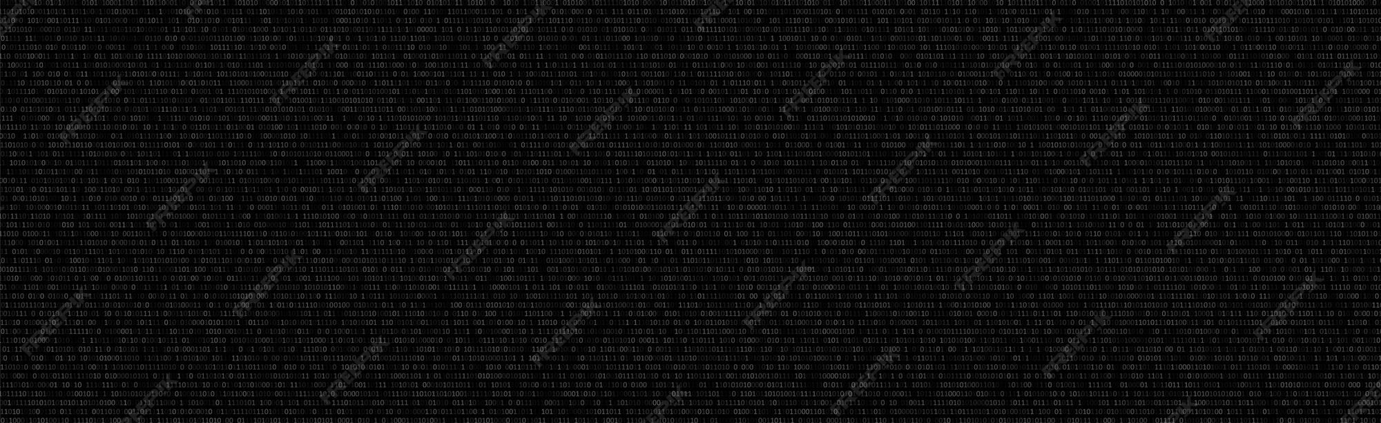 Premium Vector Binary Code Black And White Background With Two Binary