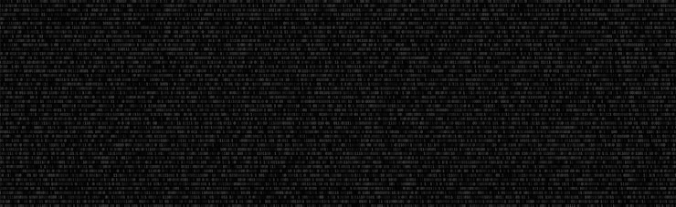 Premium Vector | Binary code black and white background with two binary ...