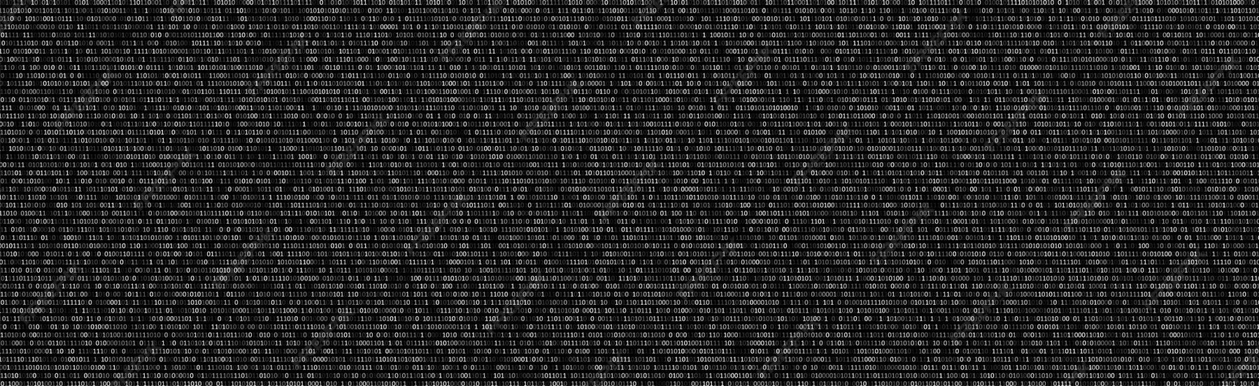 Premium Vector | Binary code black and white background with two binary digits 0 and 1 on black ...