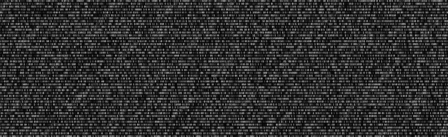 Premium Vector | Binary code black and white background with two binary ...