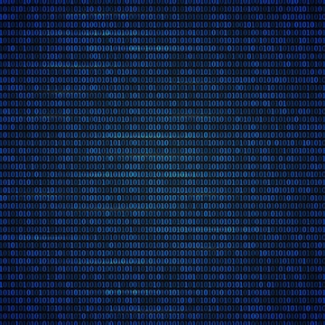 Premium Vector | Binary code bright blue background programming code ...