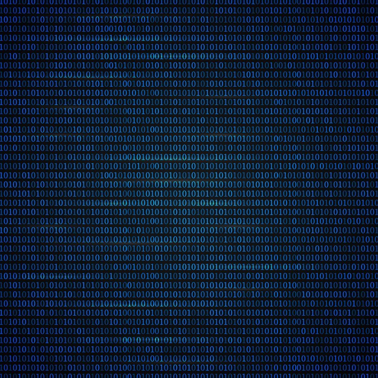 Premium Vector | Binary code bright blue background programming code dark net concept digital ...
