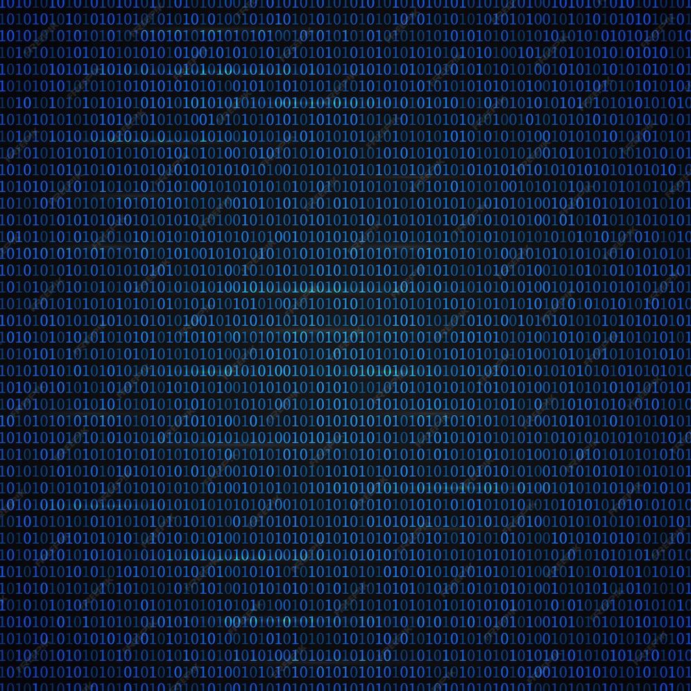 Premium Vector | Binary code bright blue background programming code dark net concept digital ...