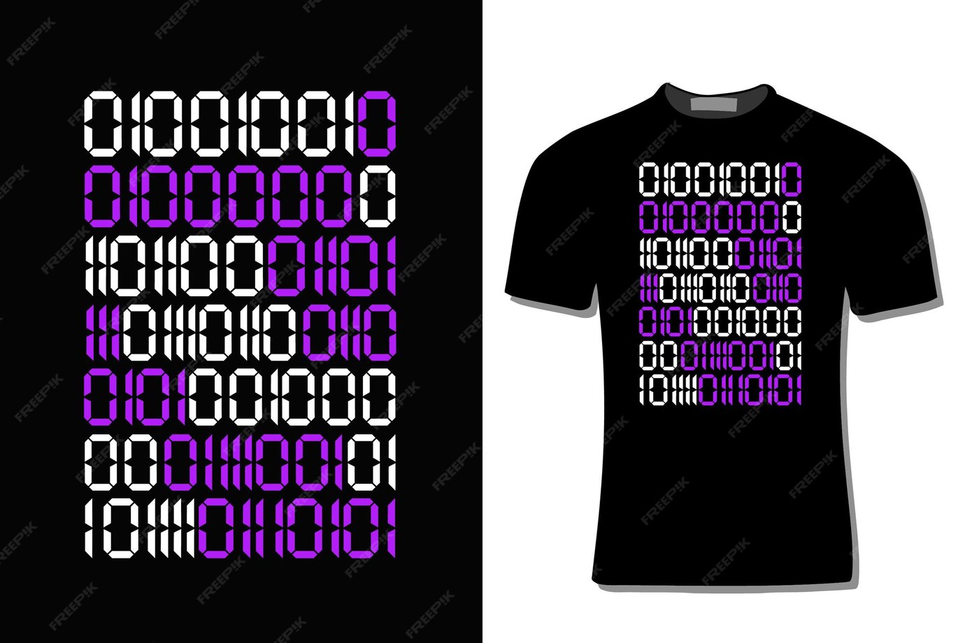 Premium Vector Binary Code Computer Programmer Design