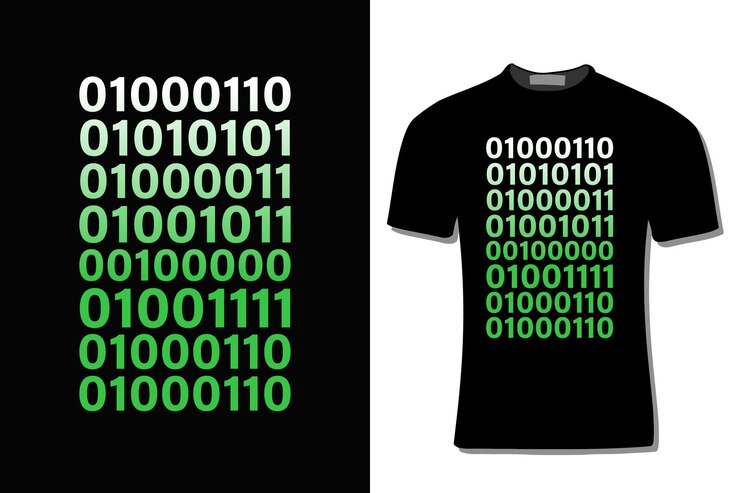 Premium Vector Binary Code Computer Programmer Design