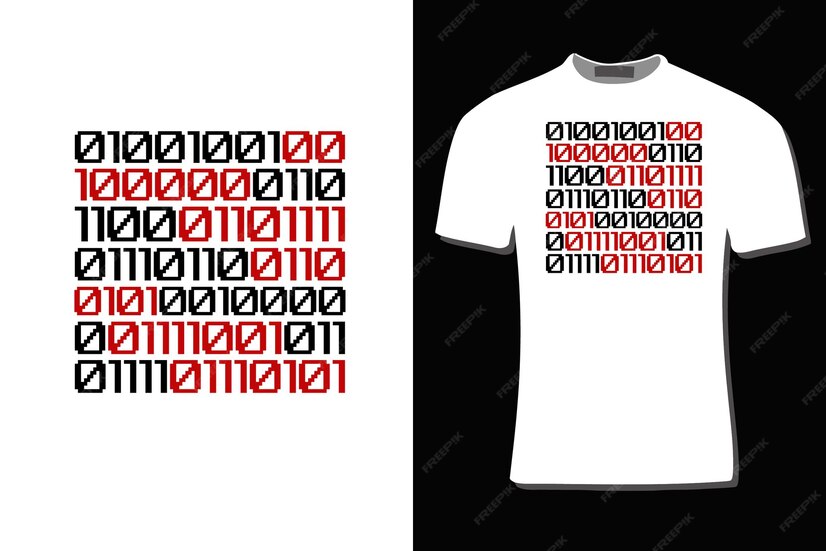 Premium Vector | Binary code computer programmer design