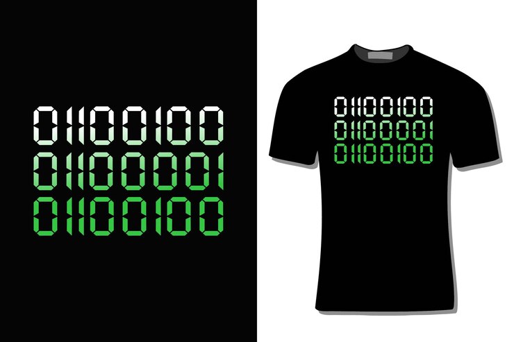 Premium Vector | Binary code computer programmer design