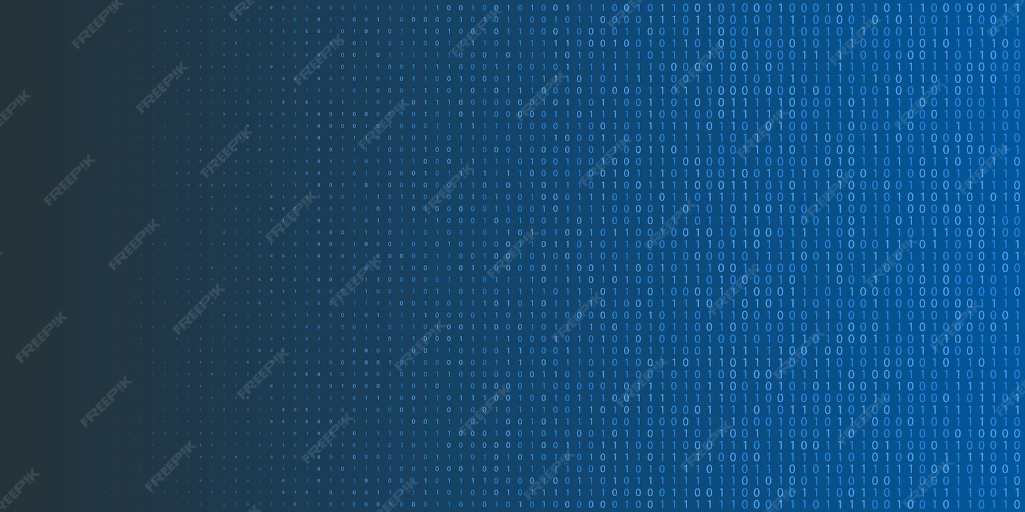 Premium Vector | Binary code halftone background. zero and one abstract symbols. coding ...
