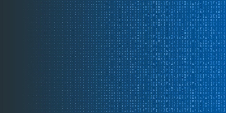 Premium Vector | Binary code halftone background. zero and one abstract symbols. coding ...