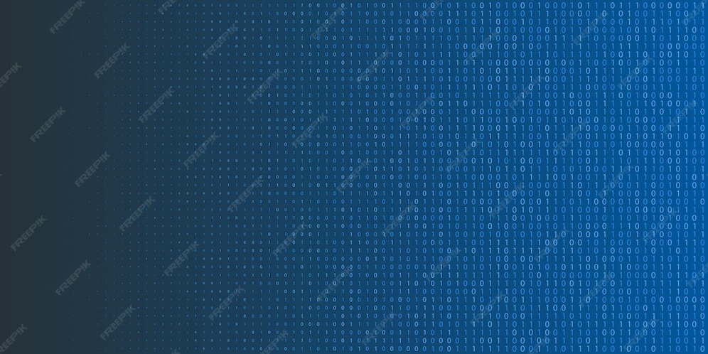 Premium Vector | Binary code halftone background. zero and one abstract symbols. coding ...
