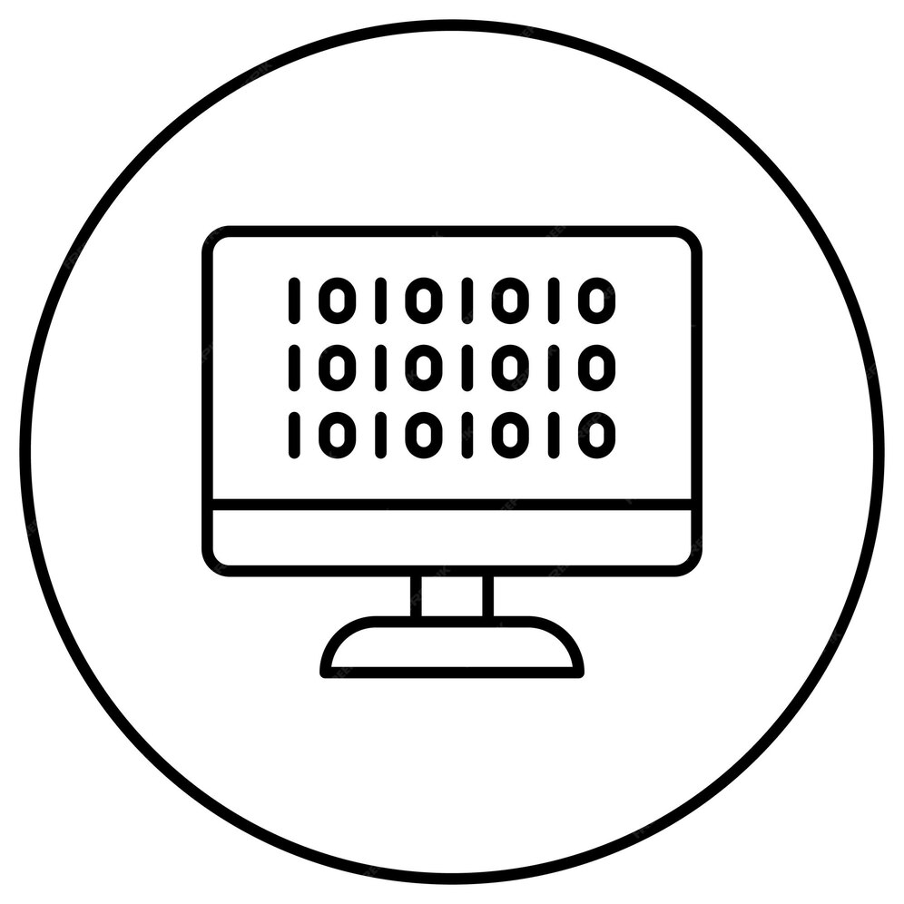 Premium Vector Binary Code Icon Vector Image Can Be Used For Coding 1735