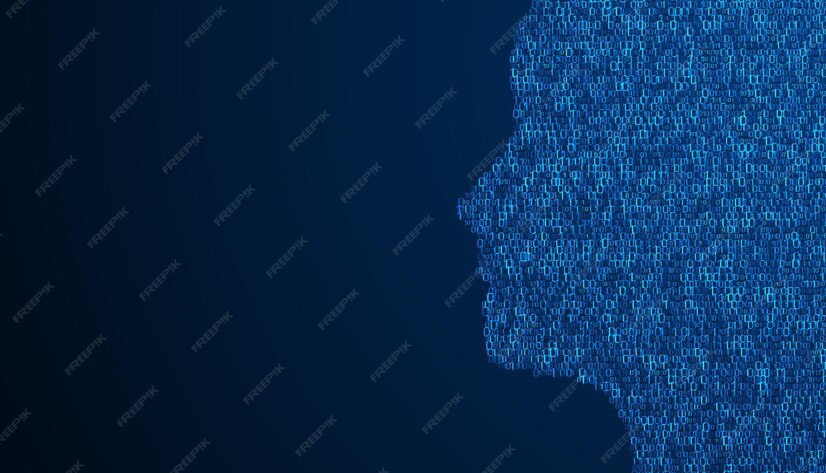 Premium Vector | Binary code numbers of the computer matrix concept of coding hacker