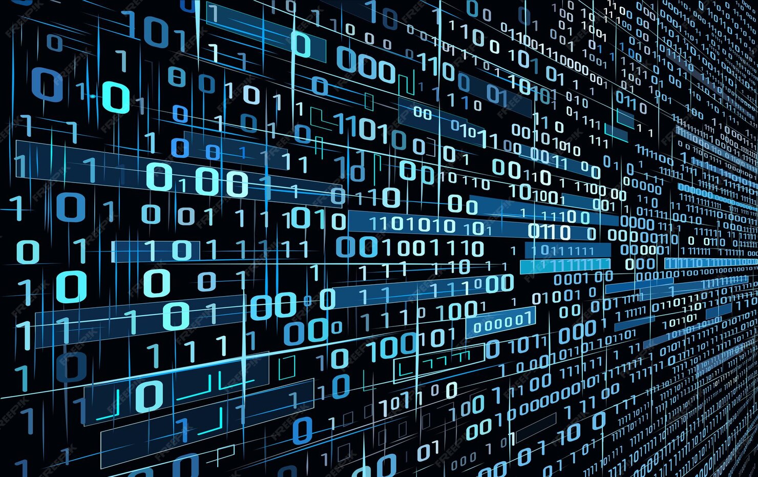 Premium Vector Binary Code Vector Background Binary Zero And One