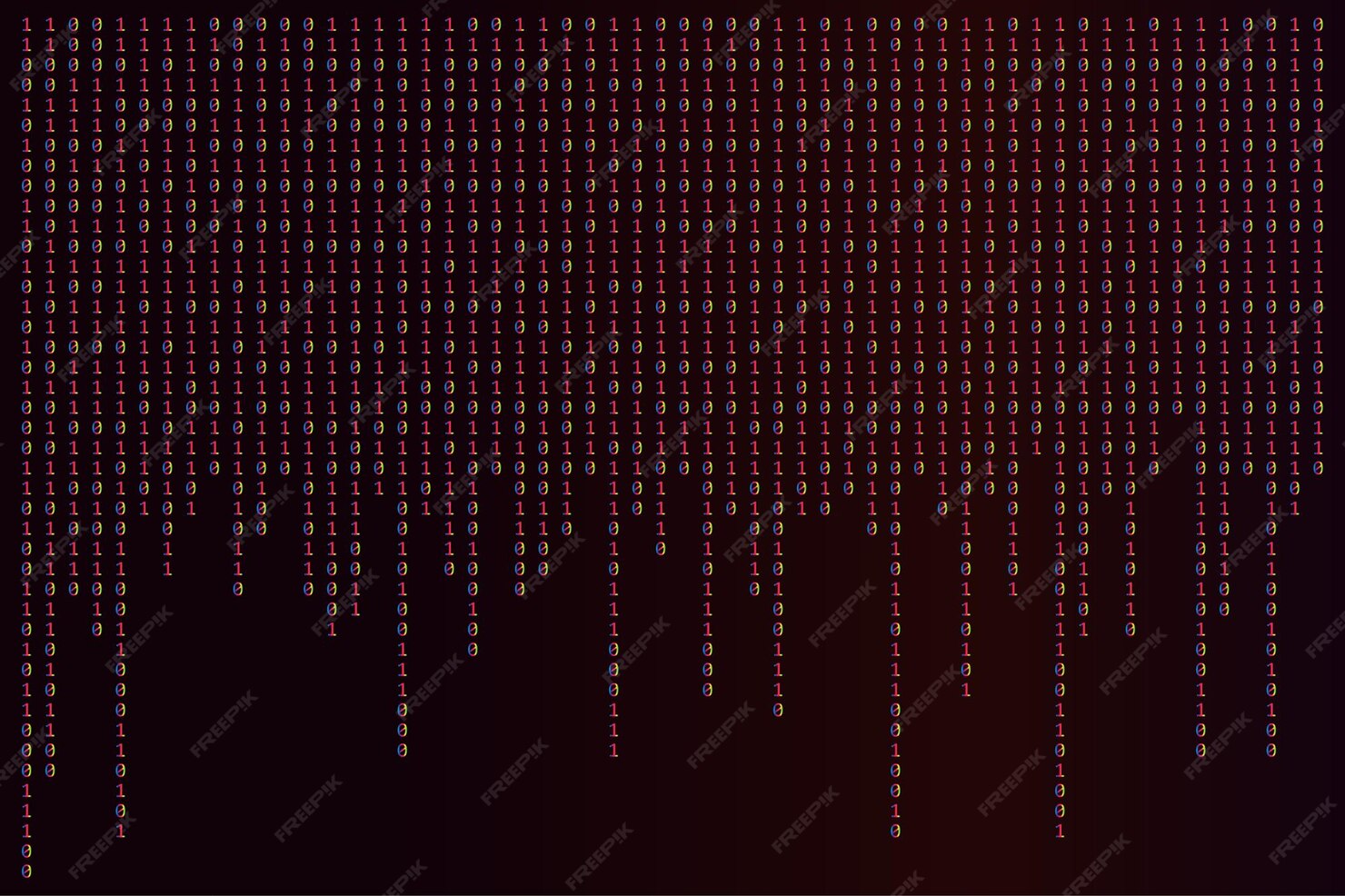 Premium Vector Binary Code Zero One Abstract Matrix White Background With Binary Computer Code