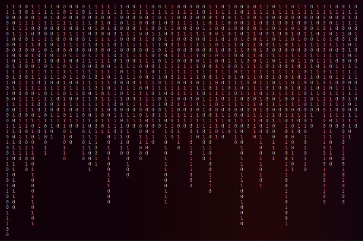 Premium Vector Binary Code Zero One Abstract Matrix White Background With Binary Computer Code