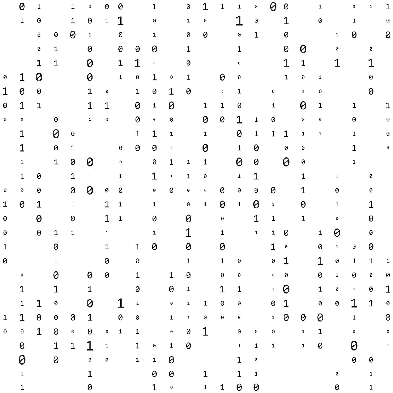 Premium Vector | Binary code zero one matrix white background abstract matrix background binary ...
