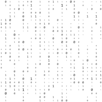 Premium Vector | Binary code zero one matrix white background abstract matrix background binary ...
