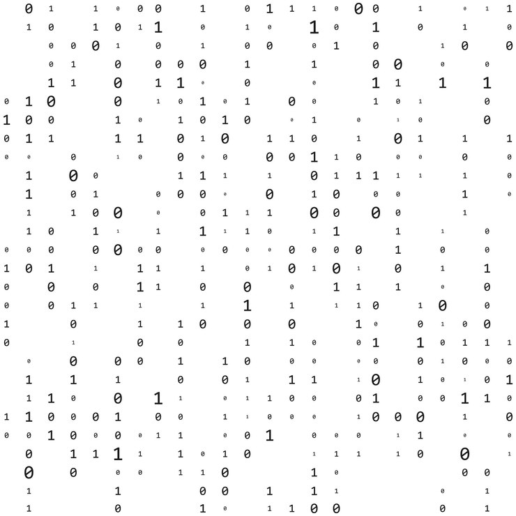 Premium Vector | Binary code zero one matrix white background abstract matrix background binary ...
