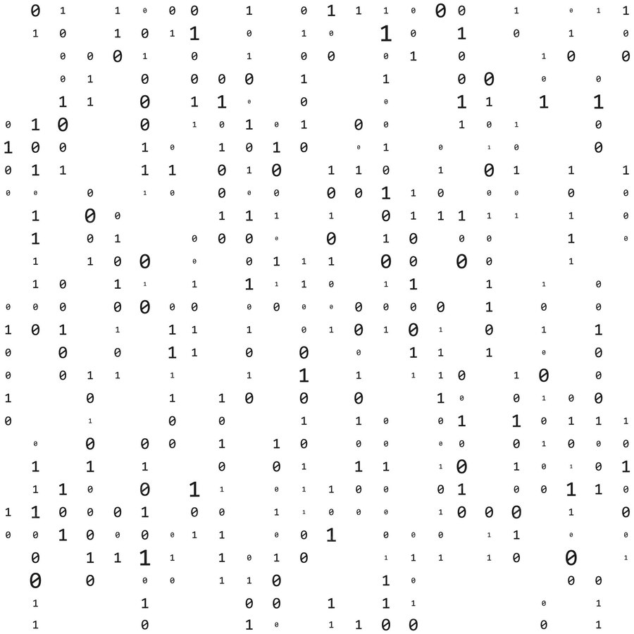 Premium Vector | Binary code zero one matrix white background abstract matrix background binary ...