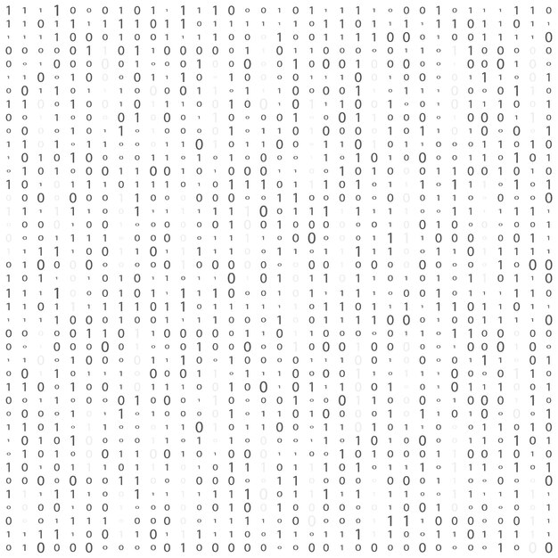 Premium Vector | Background with numbers on the screen. binary code zero one. matrix. coding ...