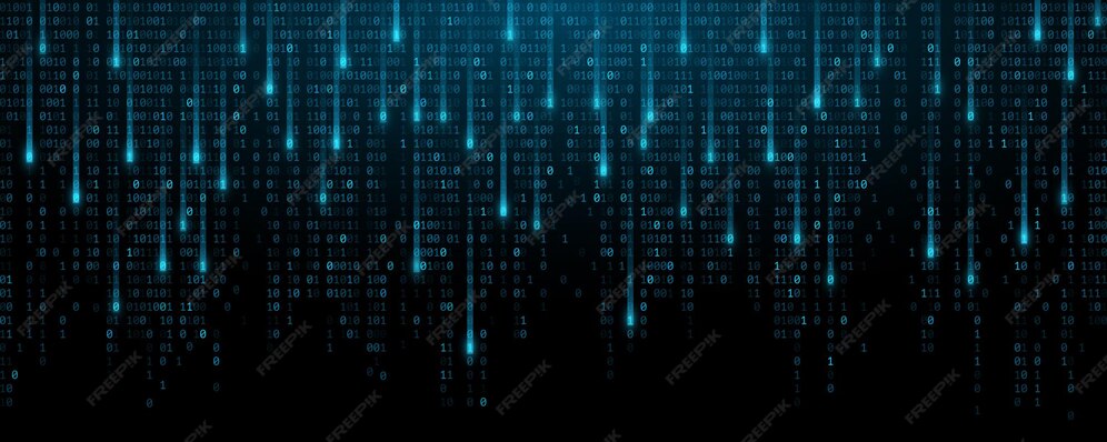Premium Vector | Binary data software programming code background ...