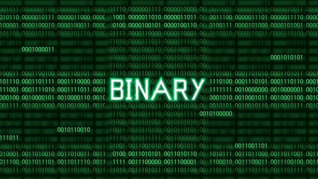Premium Vector Binary Number System Computer Technology Background