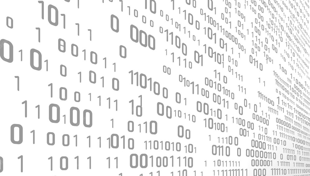 Premium Vector | Binary numbers zero and one cyber background vector binary code pattern background