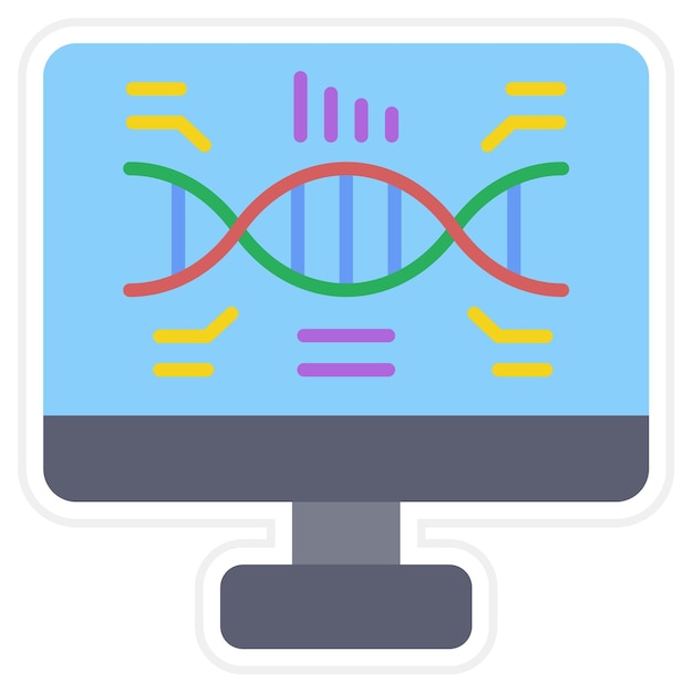 Premium Vector | Bioinformatics Icon Premium Vector | Bioinformatics Icon
