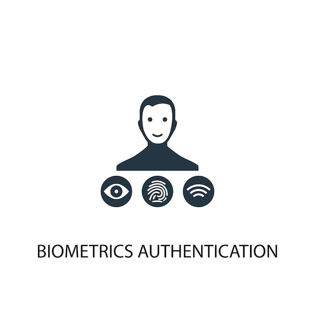 Premium Vector | Biometrics authentication icon. simple element ... Premium Vector | Biometrics authentication icon. simple element ...