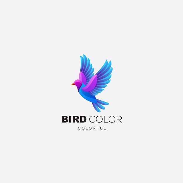 Premium Vector Bird Logo Design Vector Gradient Colorful