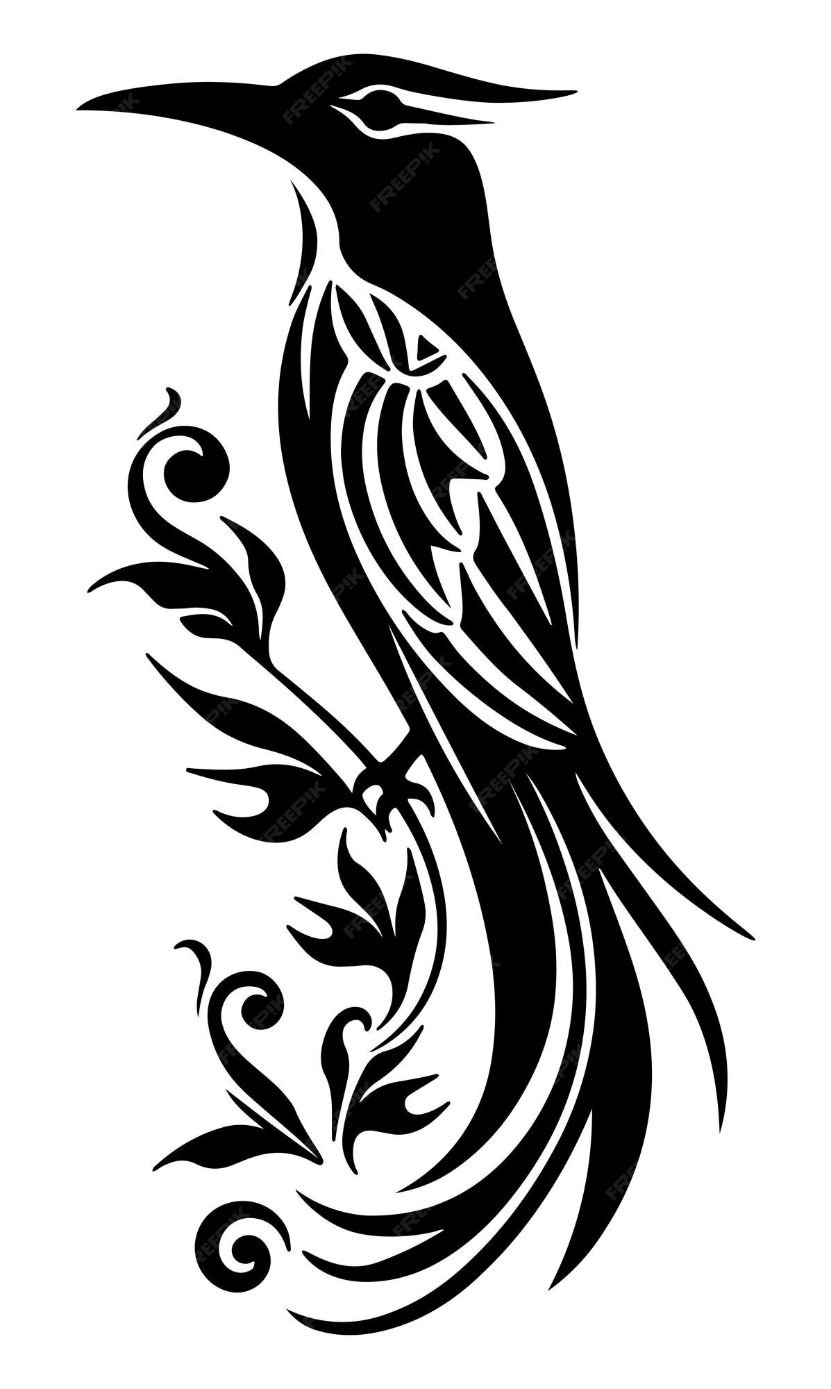 Premium Vector Bird Silhouette Vector Bird Tattoo Design