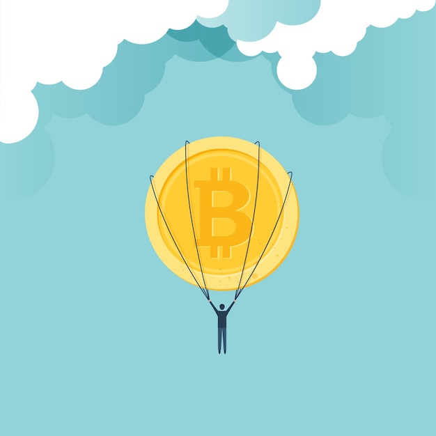 Premium Vector | Bitcoin business businessman holding bitcoin in front ... Premium Vector | Bitcoin business businessman holding bitcoin in front ...