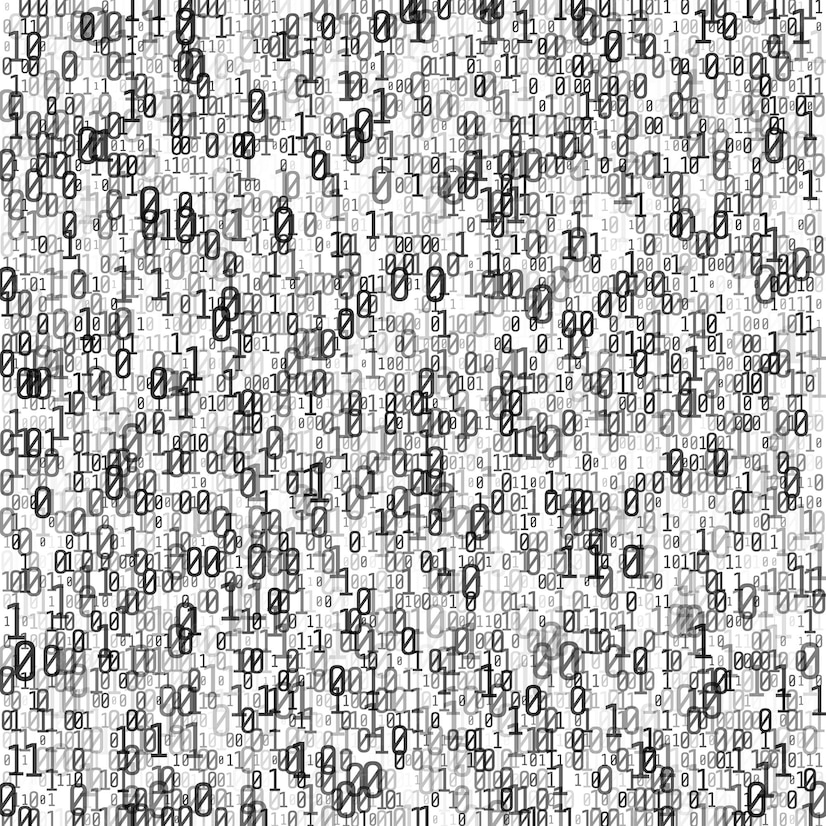 Premium Vector | Black binary code on white background algorithm binary ...