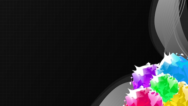 Premium Vector | Black color flat style background Premium Vector | Black color flat style background