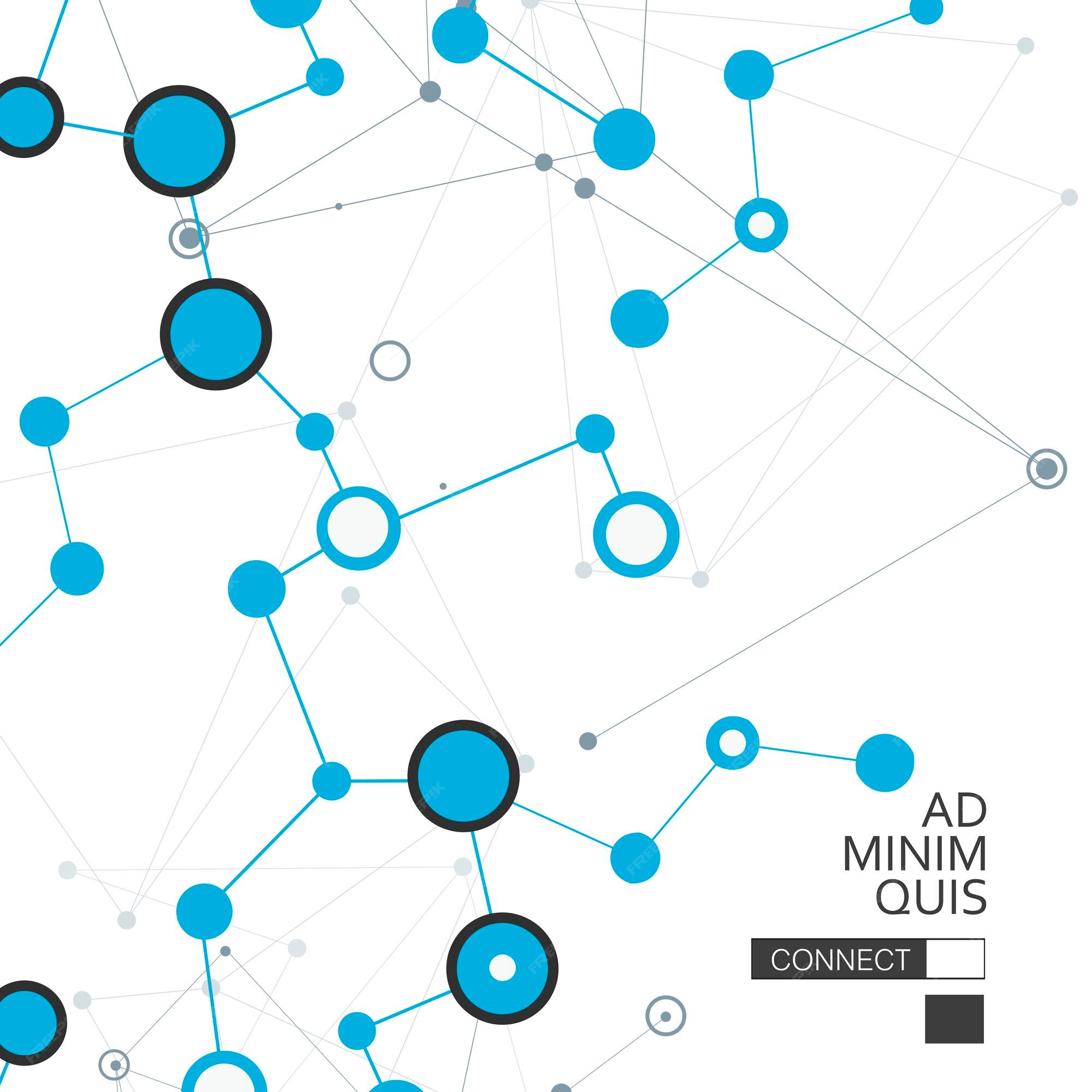 Premium Vector Black Connect Element In Modern Style On Abstract Geometric Background Network