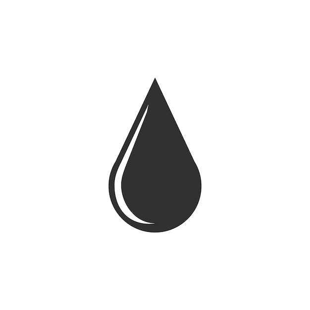 Premium Vector | Black drop icon isolated on white background Vector ... Premium Vector | Black drop icon isolated on white background Vector ...
