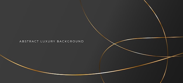 Premium Vector | Black and golden premium background design Premium Vector | Black and golden premium background design
