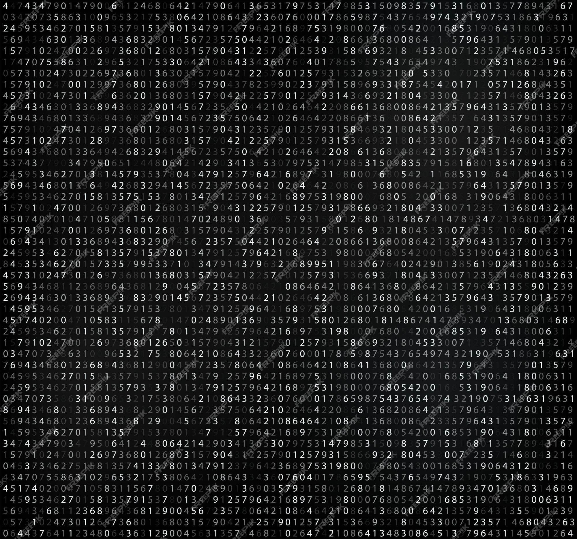 Premium Vector Black Matrix With Digits Computer Code For Encrypting And Encoding