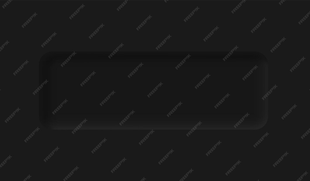 웹 디자인 응용 프로그램 Ui 등을 위한 Black Neumorphism 소프트 Ui 디자인 빈 단추 벡터 프리미엄 벡터