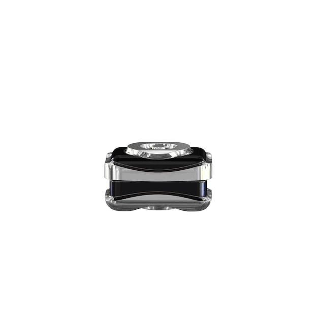 Premium Vector | Black symbol with silver straps Premium Vector | Black symbol with silver straps